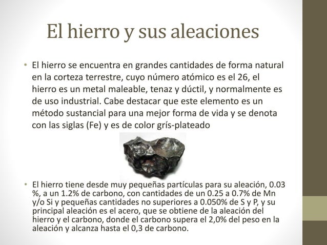 Diagrama de hierro carbono | PPTX