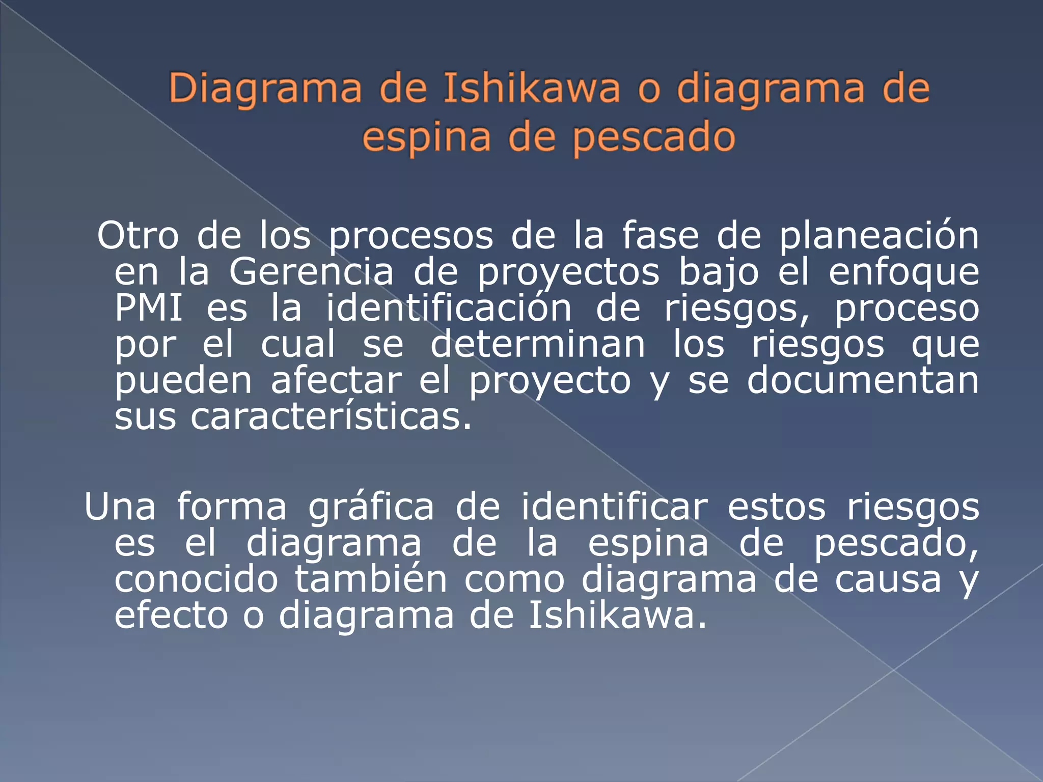 Diagrama de ishikawa o diagramas de espina de pescado | PPT