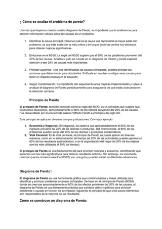 Diagrama de Pareto trabajo de tecnologia | PDF