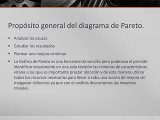 Diagrama de pareto causa efecto | PPTX