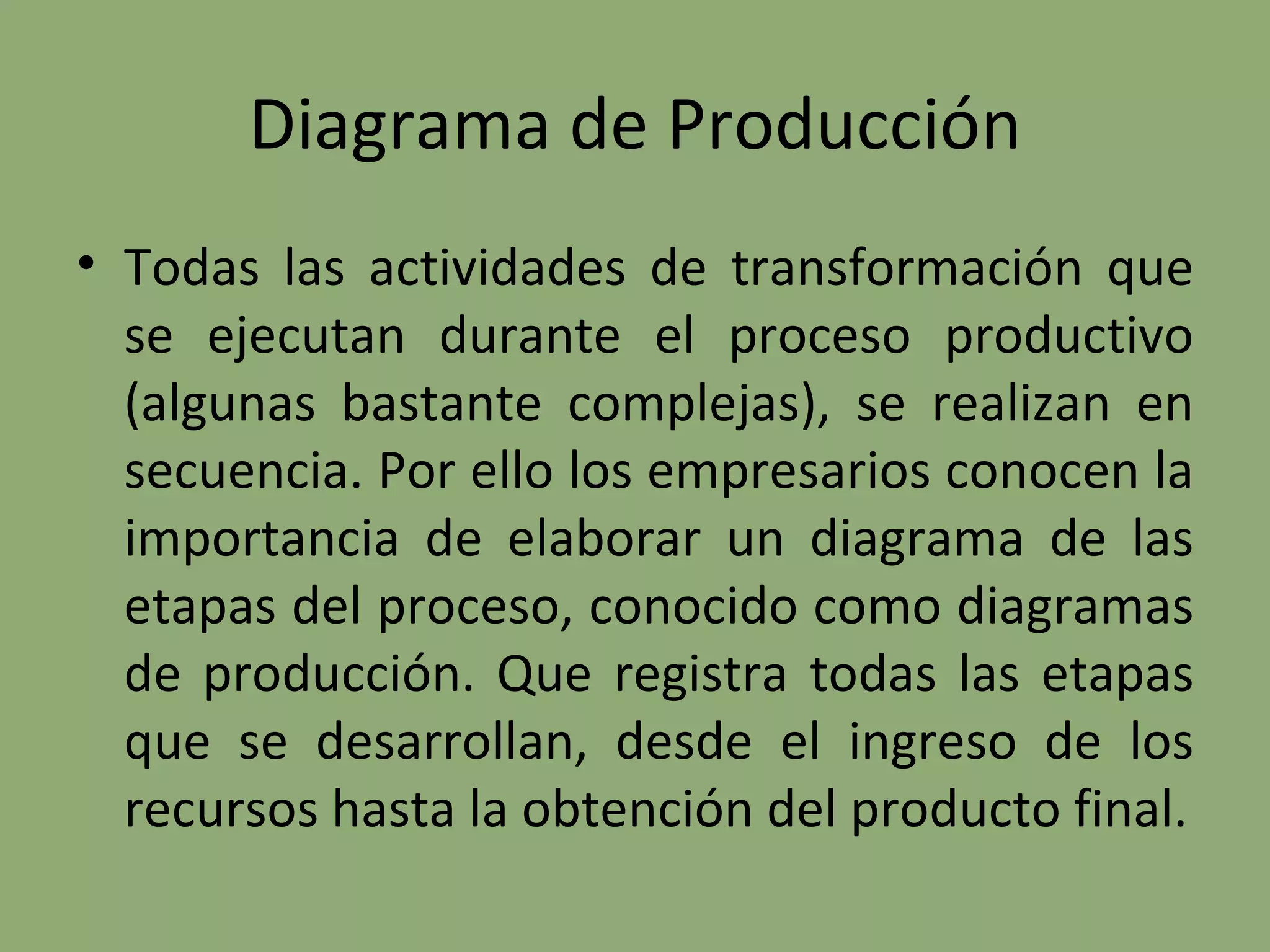 Diagrama de produccion | PPT
