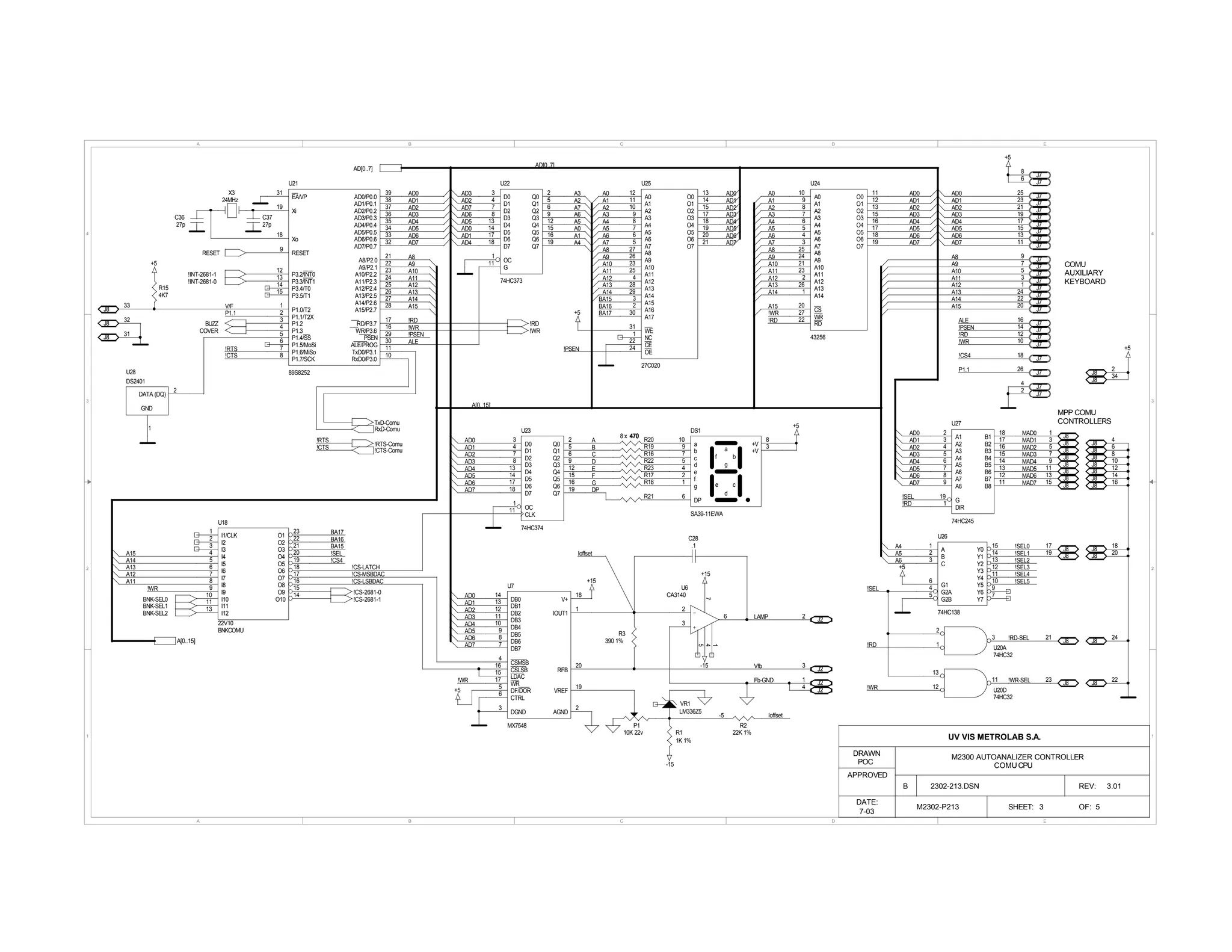 Diagrama Electrónico y de Conexiones Analizador de Química Automatizado ...