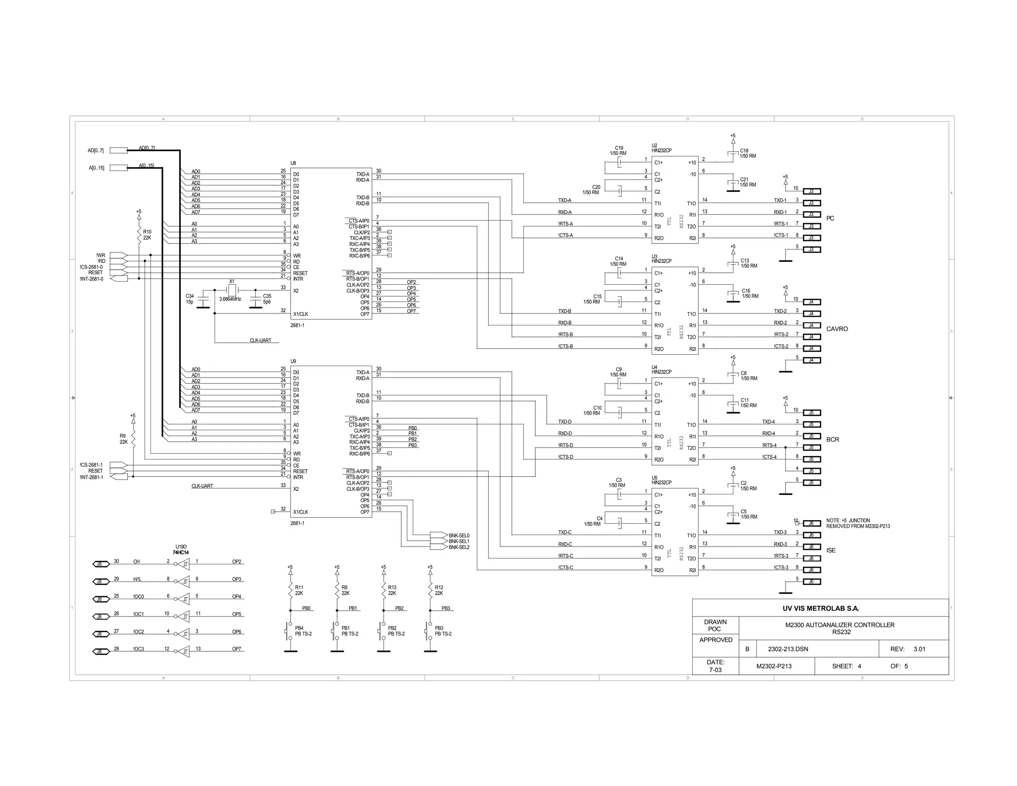 Diagrama Electrónico y de Conexiones Analizador de Química Automatizado ...