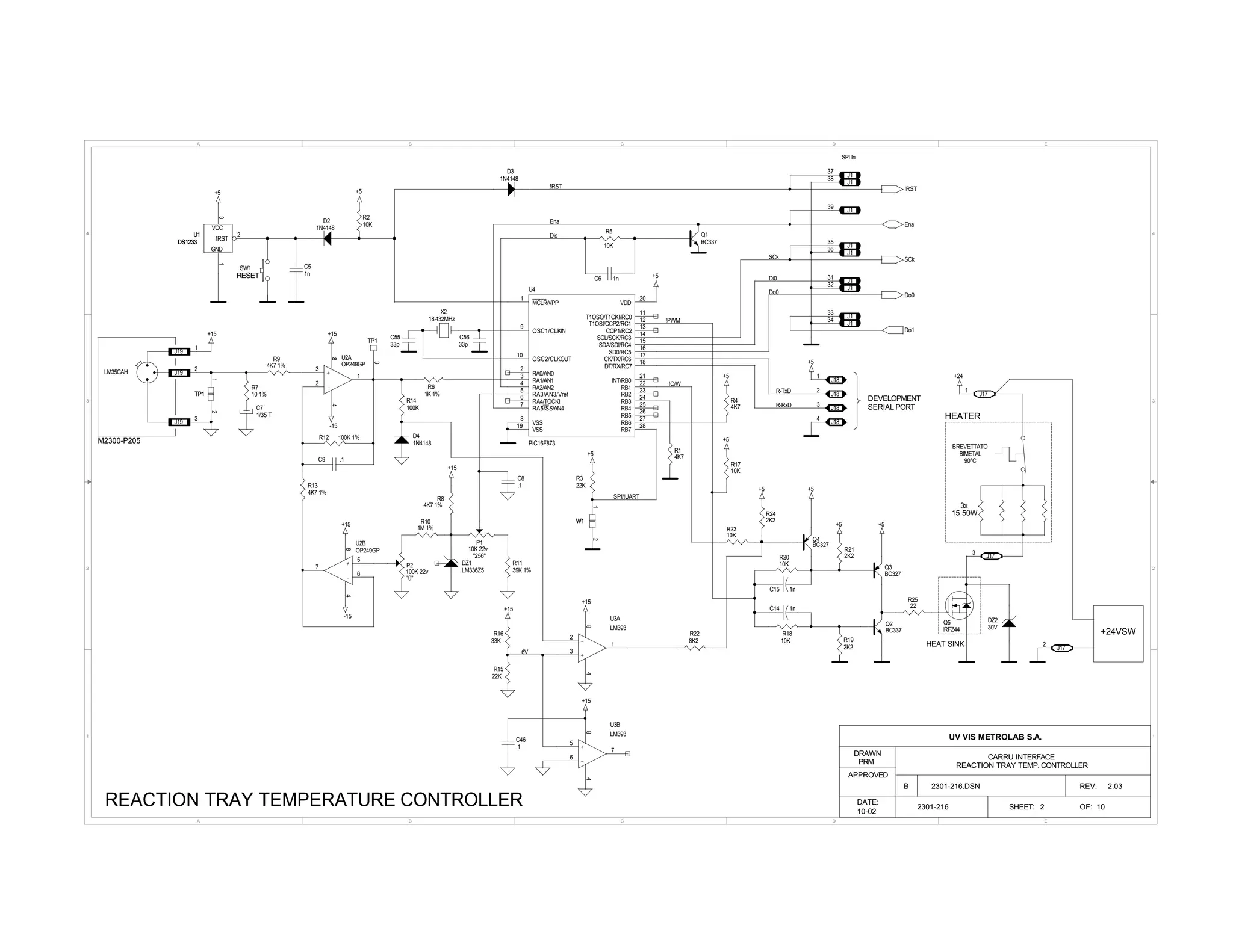 Diagrama Electrónico y de Conexiones Analizador de Química Automatizado ...