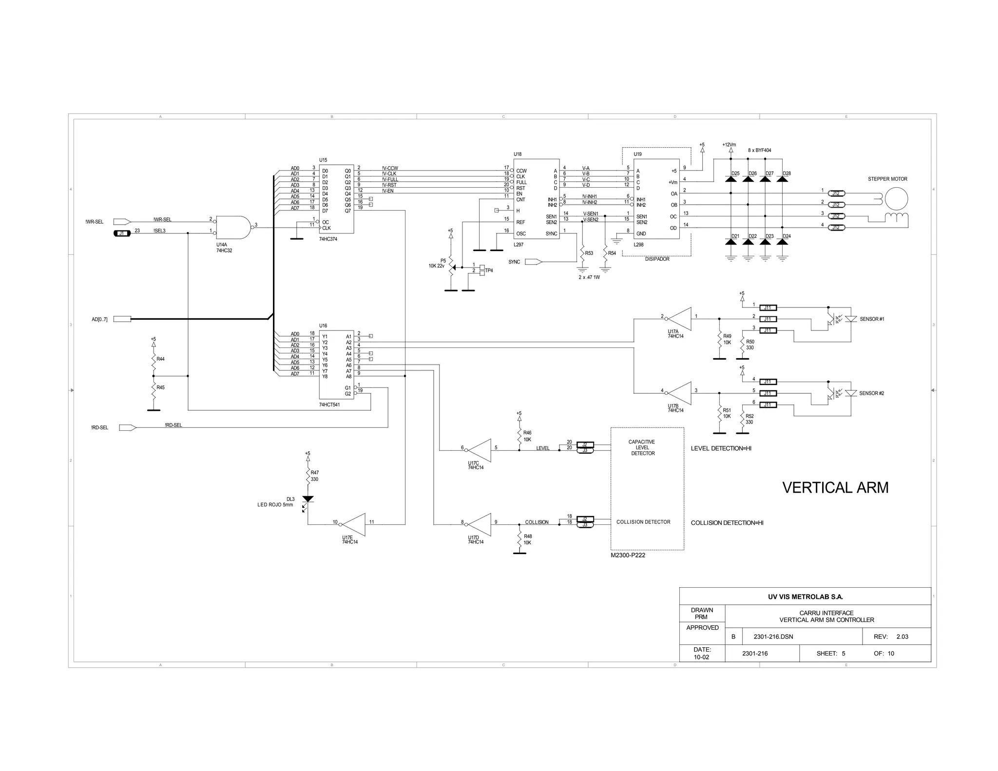 Diagrama Electrónico y de Conexiones Analizador de Química Automatizado ...