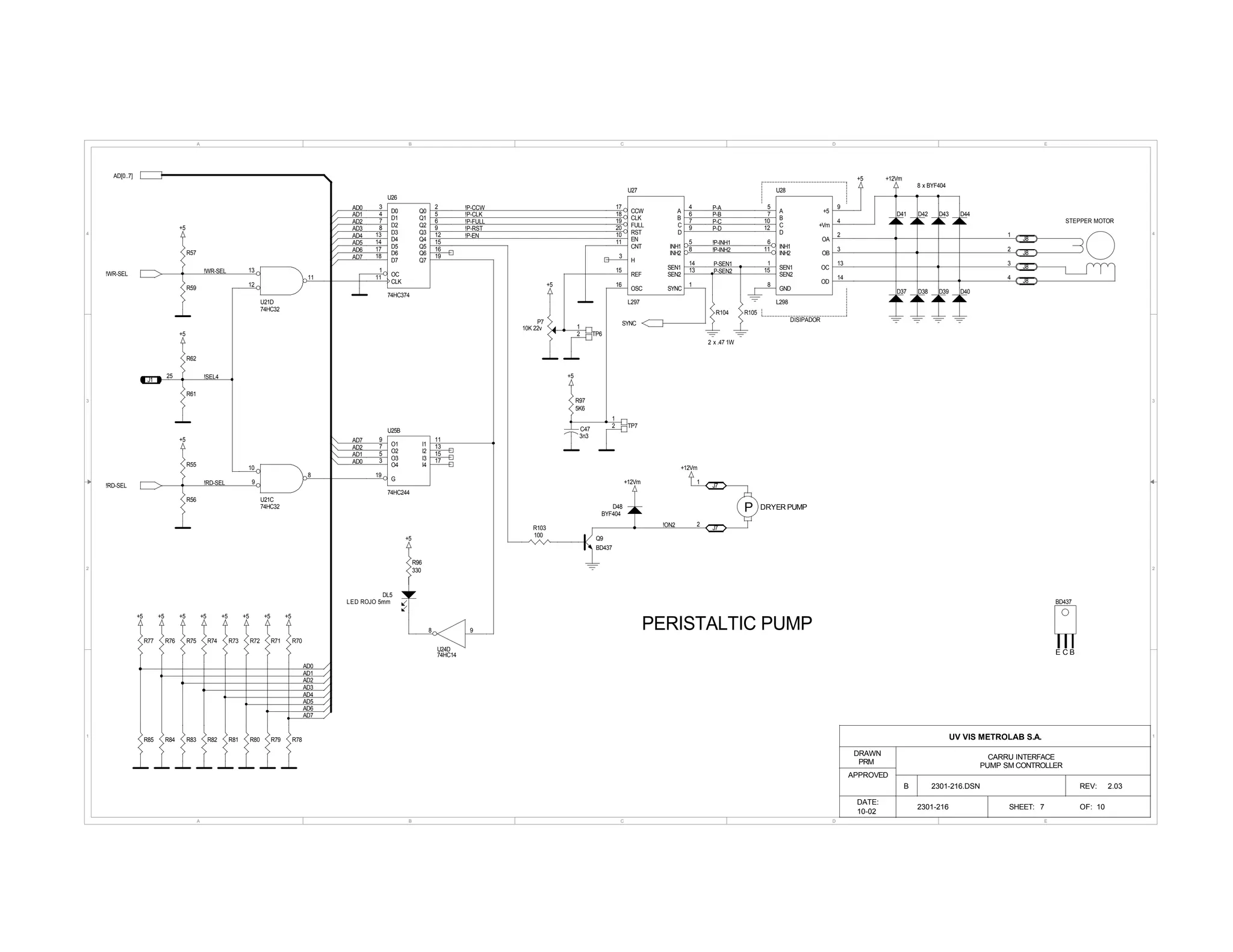 Diagrama Electrónico y de Conexiones Analizador de Química Automatizado ...