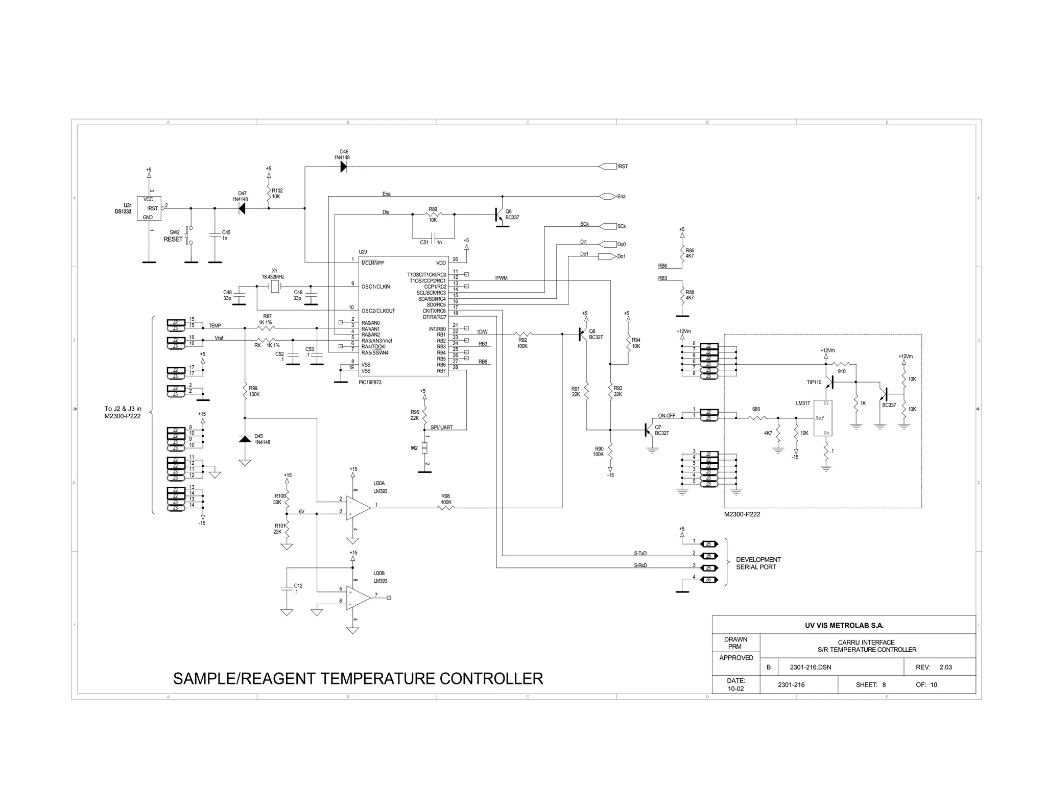 Diagrama Electrónico y de Conexiones Analizador de Química Automatizado ...