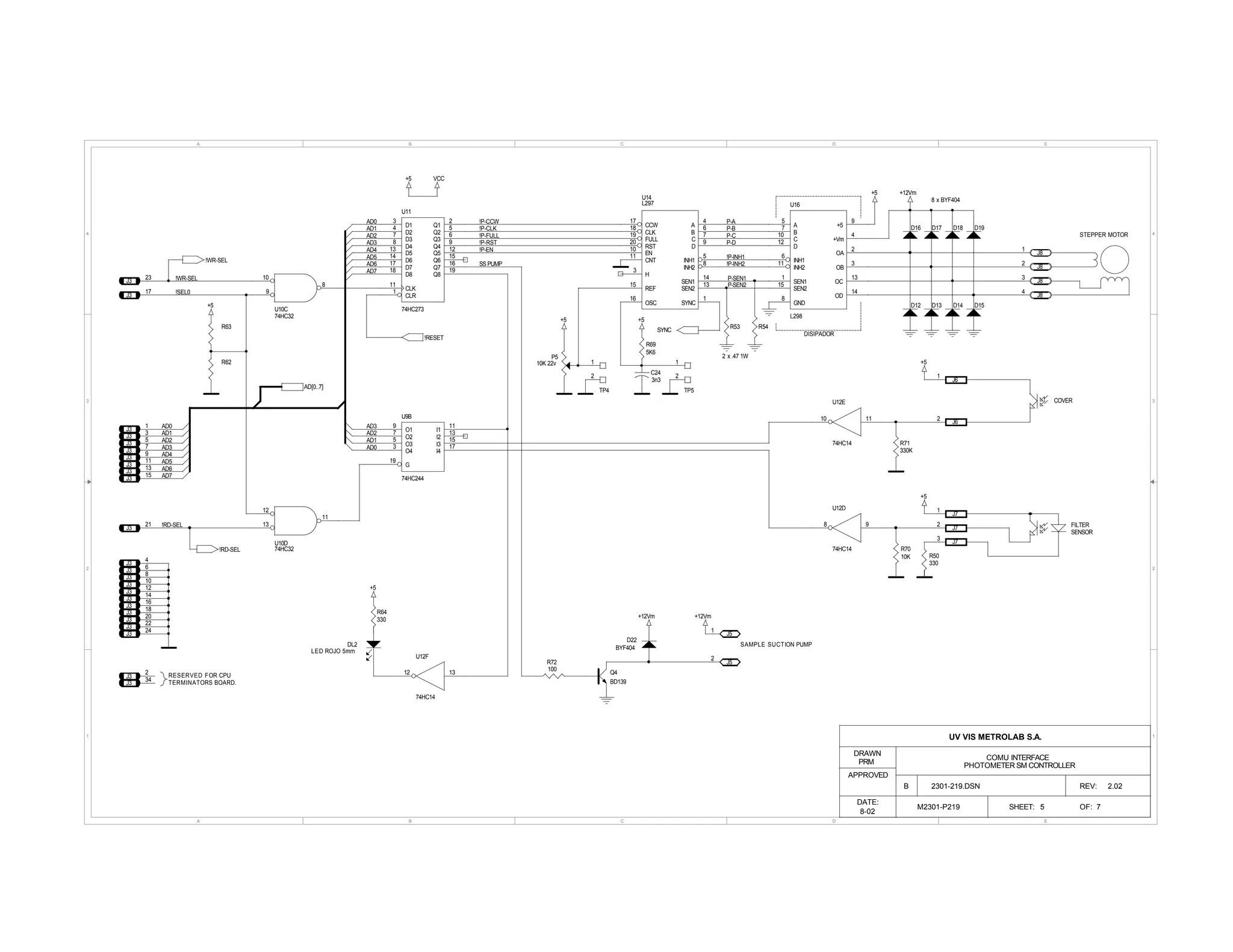 Diagrama Electrónico y de Conexiones Analizador de Química Automatizado ...