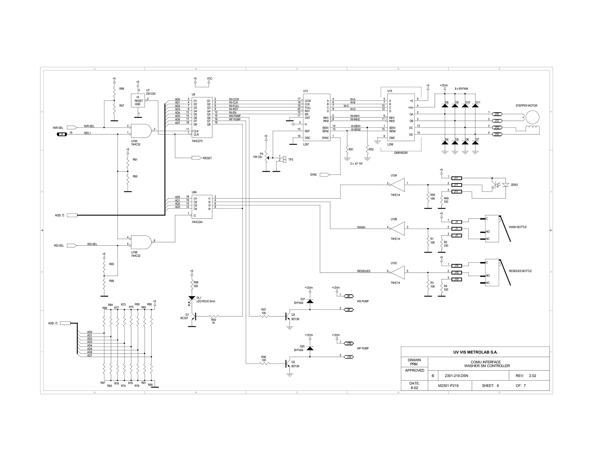 Diagrama Electrónico y de Conexiones Analizador de Química Automatizado ...