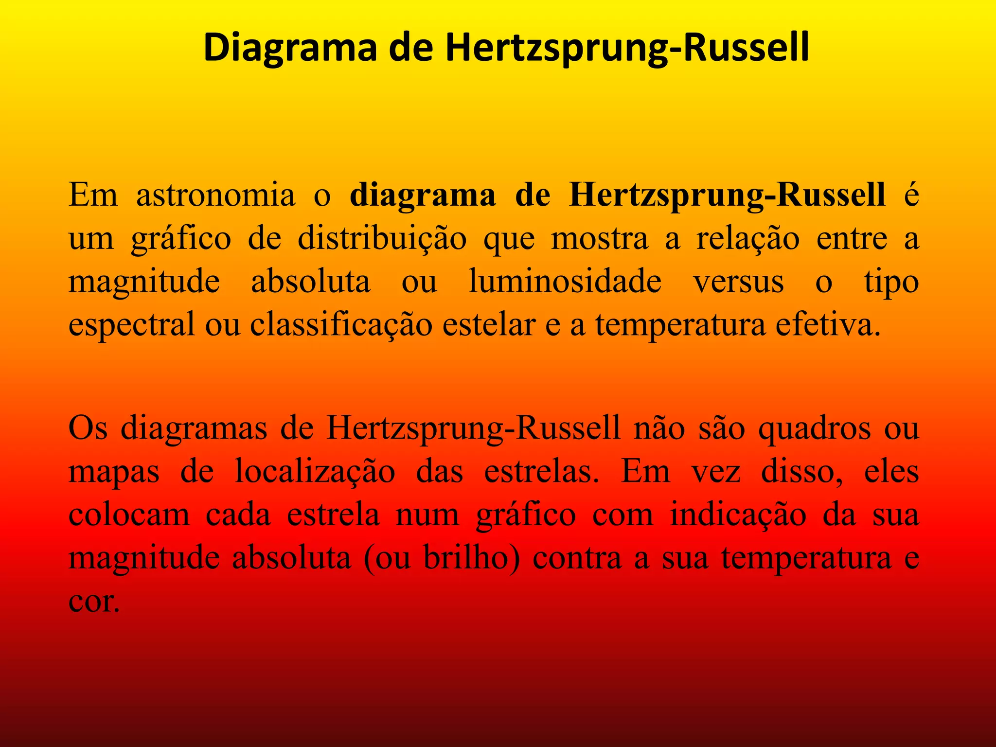 Diagrama hertzsprung russell | PPSX