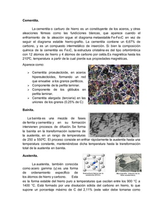 Diagrama hierro carbono slideshare | DOCX