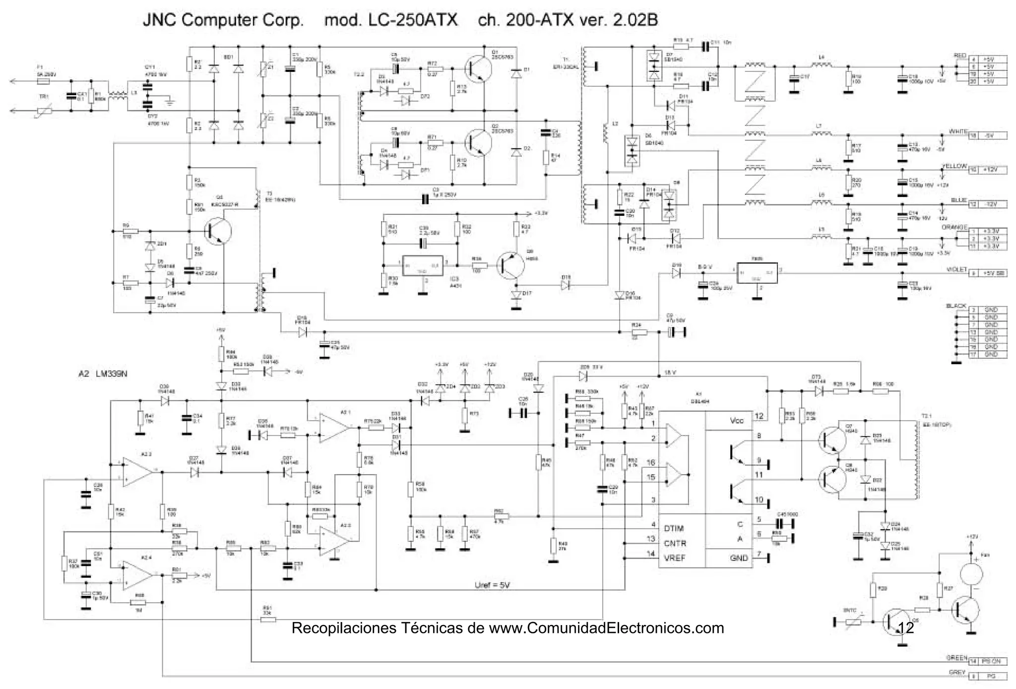 Diagramas de-fuentes-pc completo | PDF