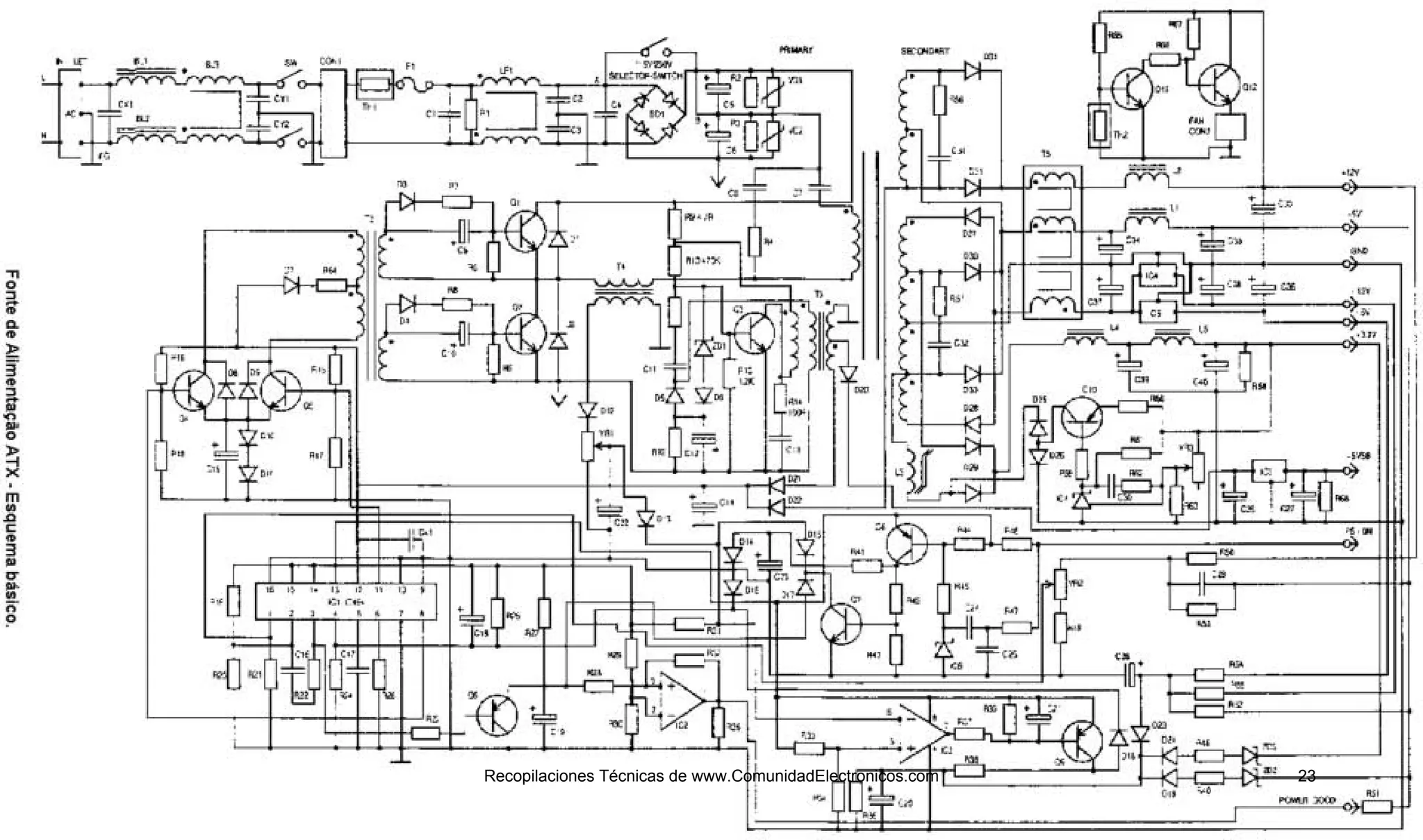 Diagramas de-fuentes-pc completo | PDF