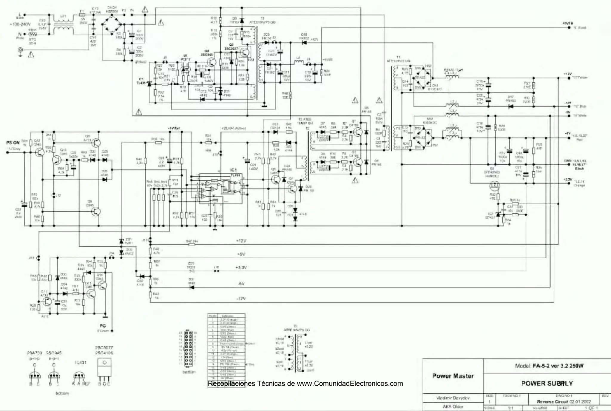 Diagramas de-fuentes-pc completo | PDF