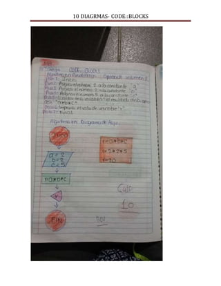 10 Diagramas en CODE::BLOCKS | DOCX