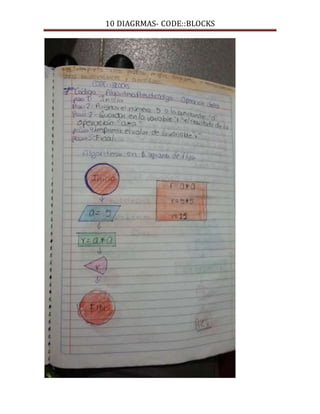 10 Diagramas en CODE::BLOCKS | DOCX