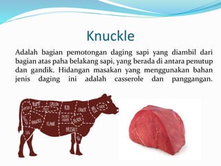 Jenis Potongan Daging Sapi | PPTX
