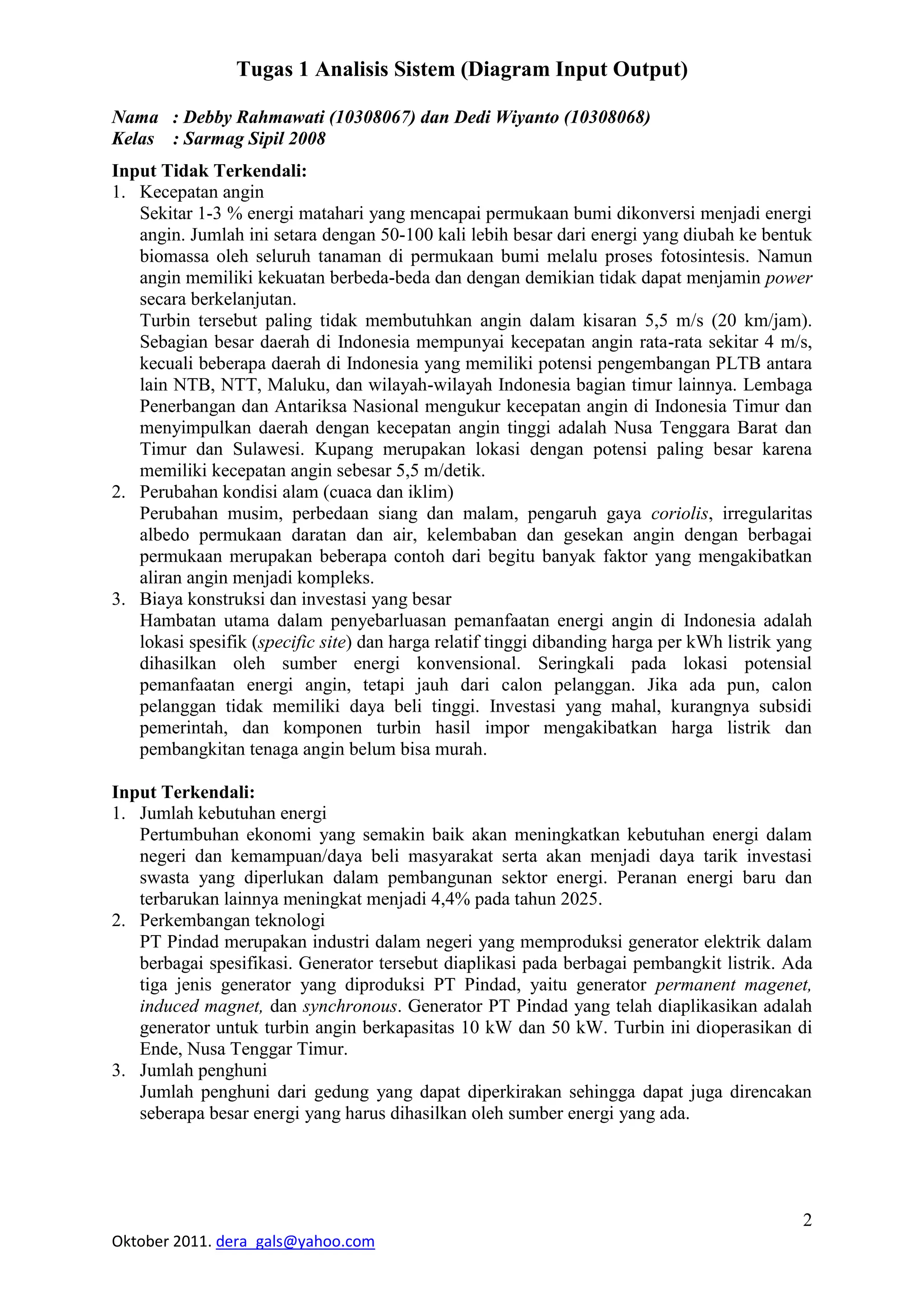 Diagram black box input output sistem perencanaan gedung apartemen ...