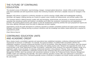 Diagram of continuous life long learning. | DOCX