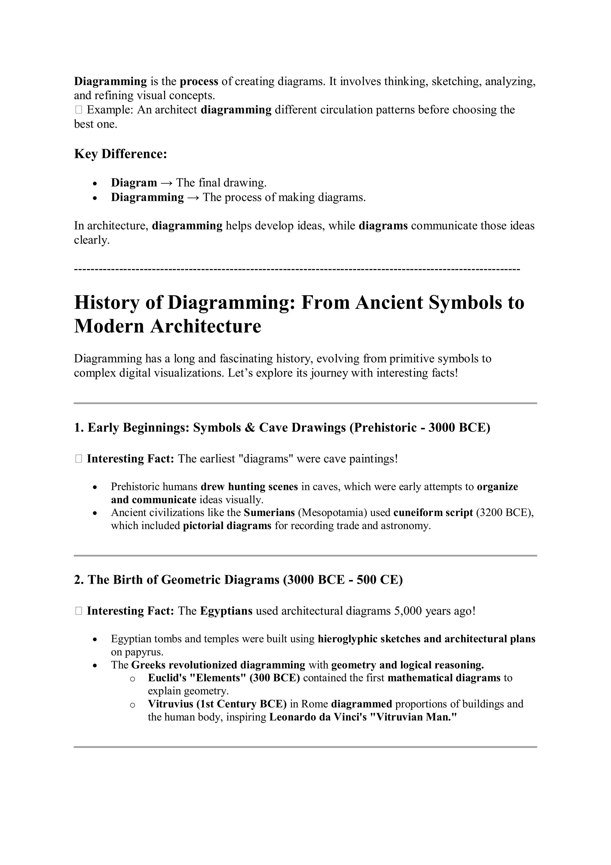 what is Diagram and Diagramming in Architecture | PDF