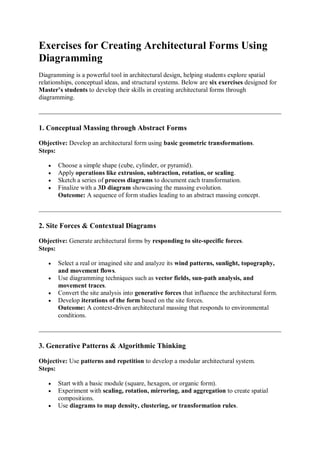 what is Diagram and Diagramming in Architecture | PDF