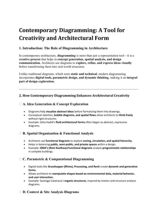 what is Diagram and Diagramming in Architecture | PDF
