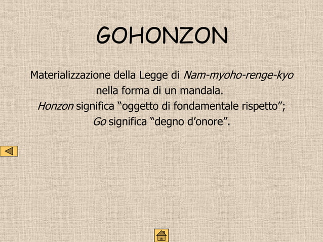 Diagramma Gohonzon | PPT