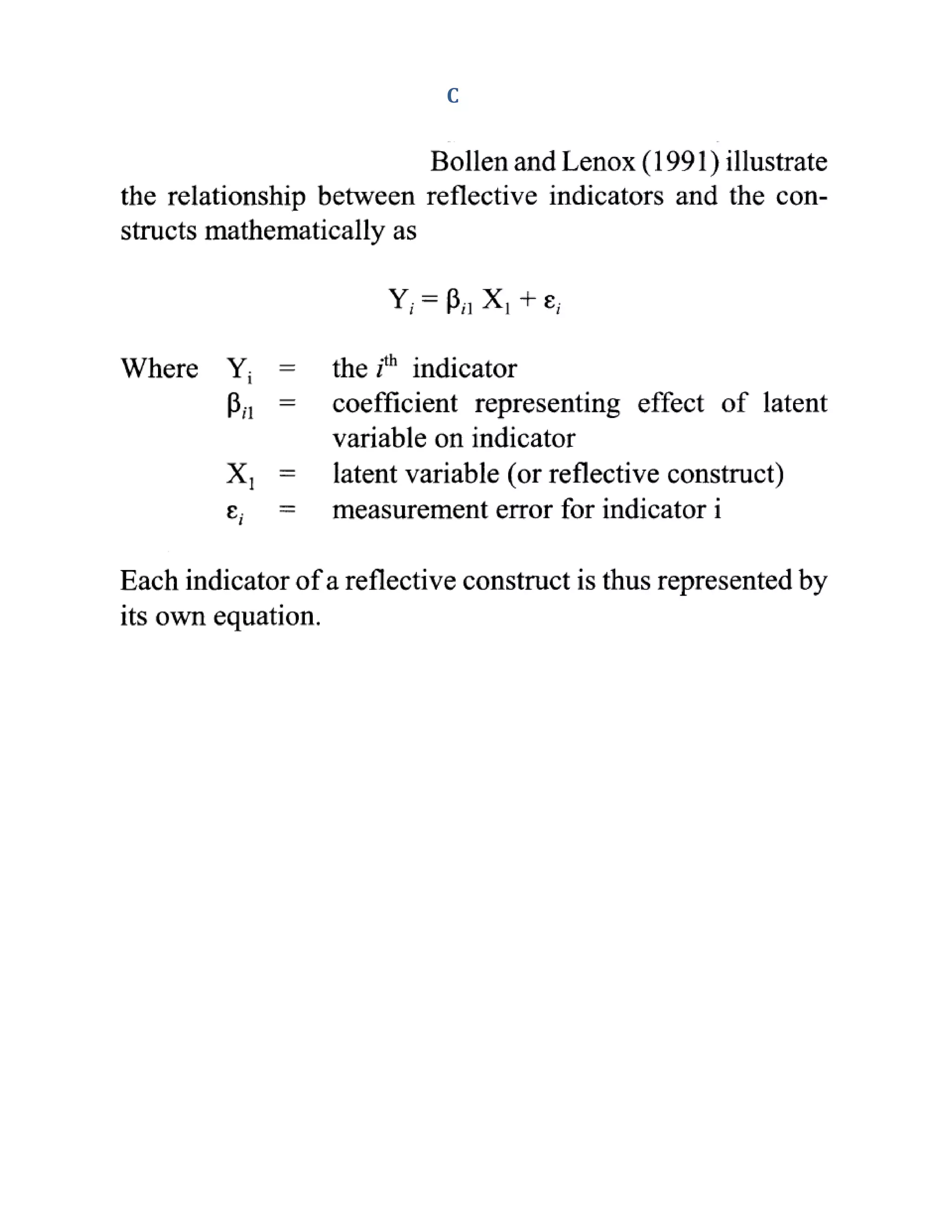 Reflective and formative constructs differences | PDF