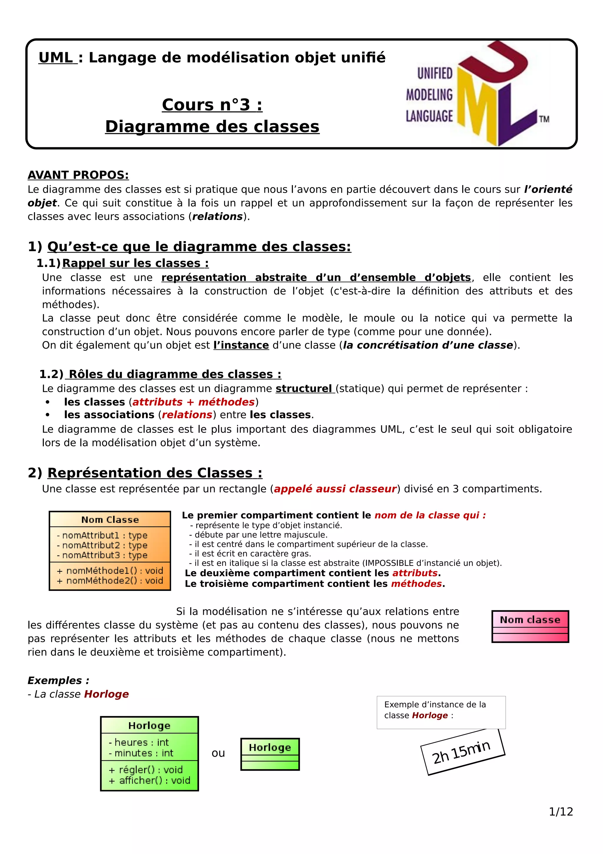 Diagramme de Classe | PDF