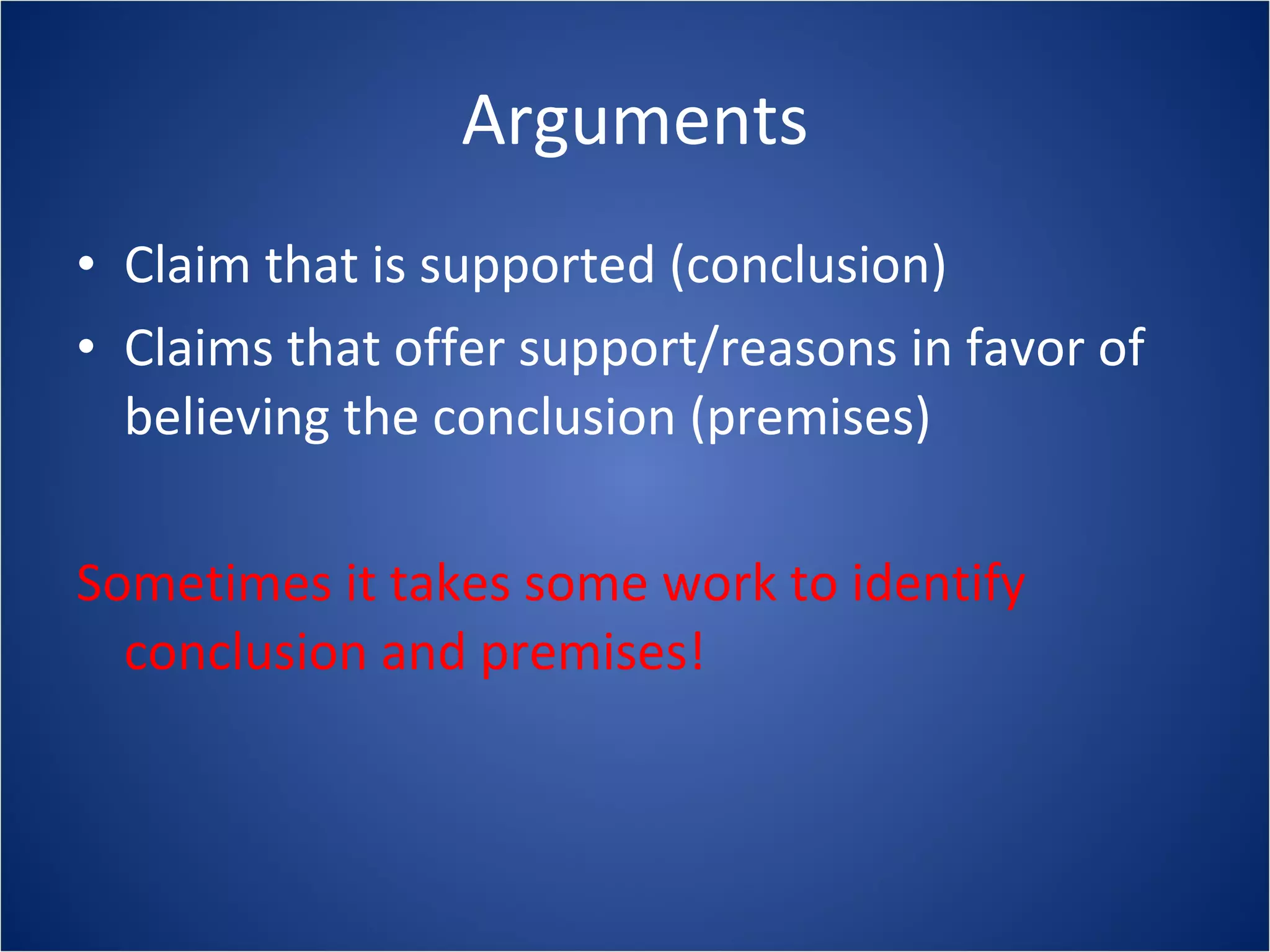 Diagramming arguments | PPT