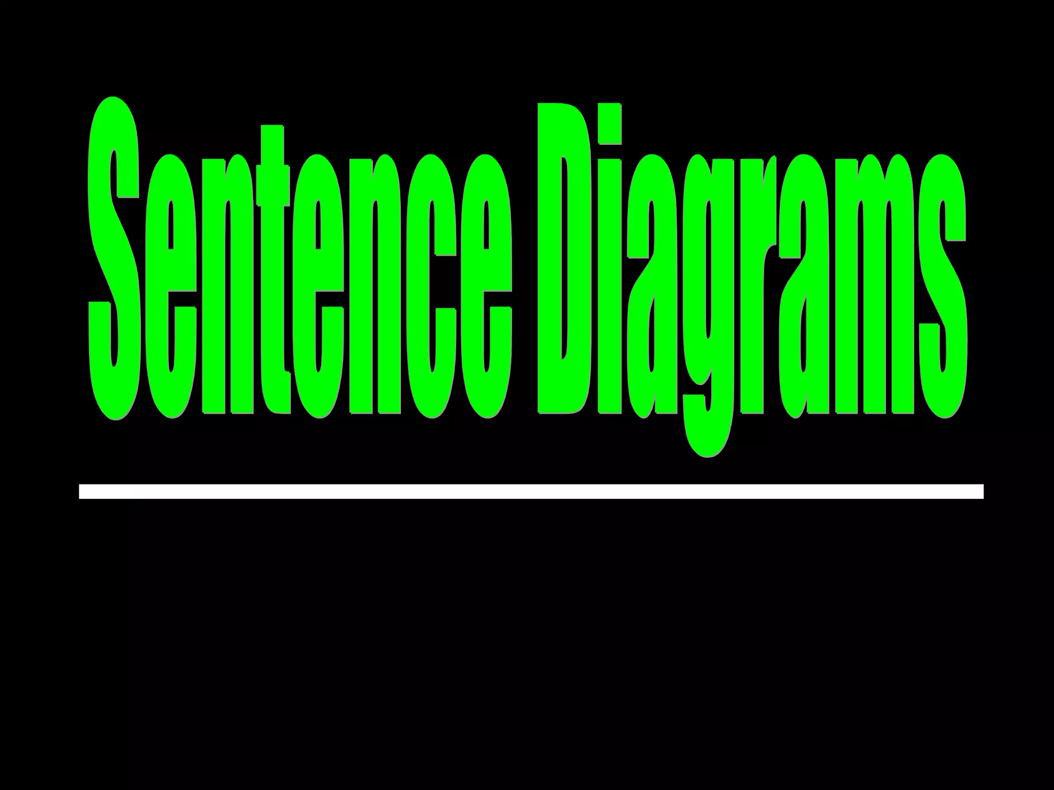 Diagramming sentences | PPT