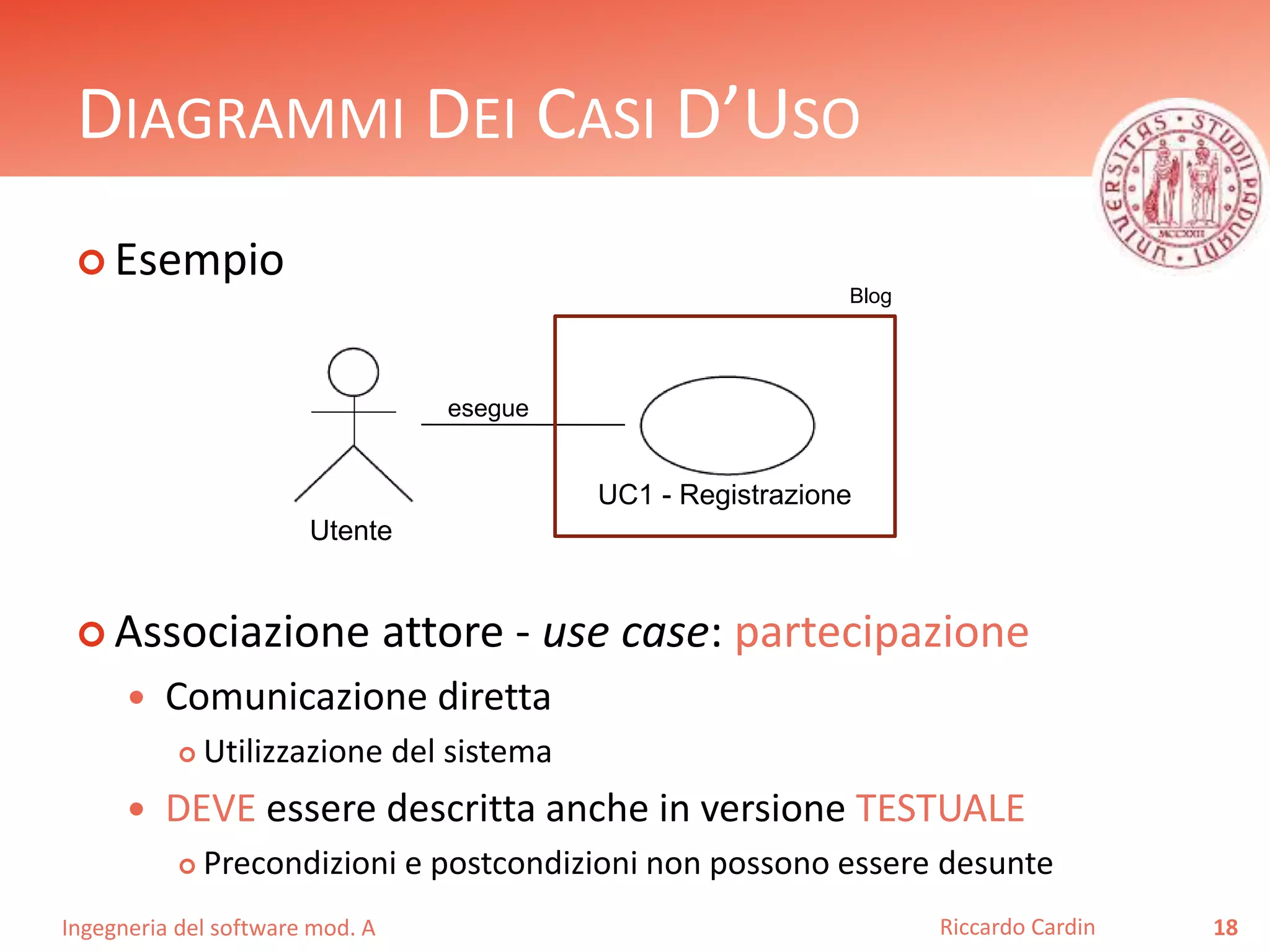 Diagrammi Use Case | PPTX | Computer Software and Applications | Computing