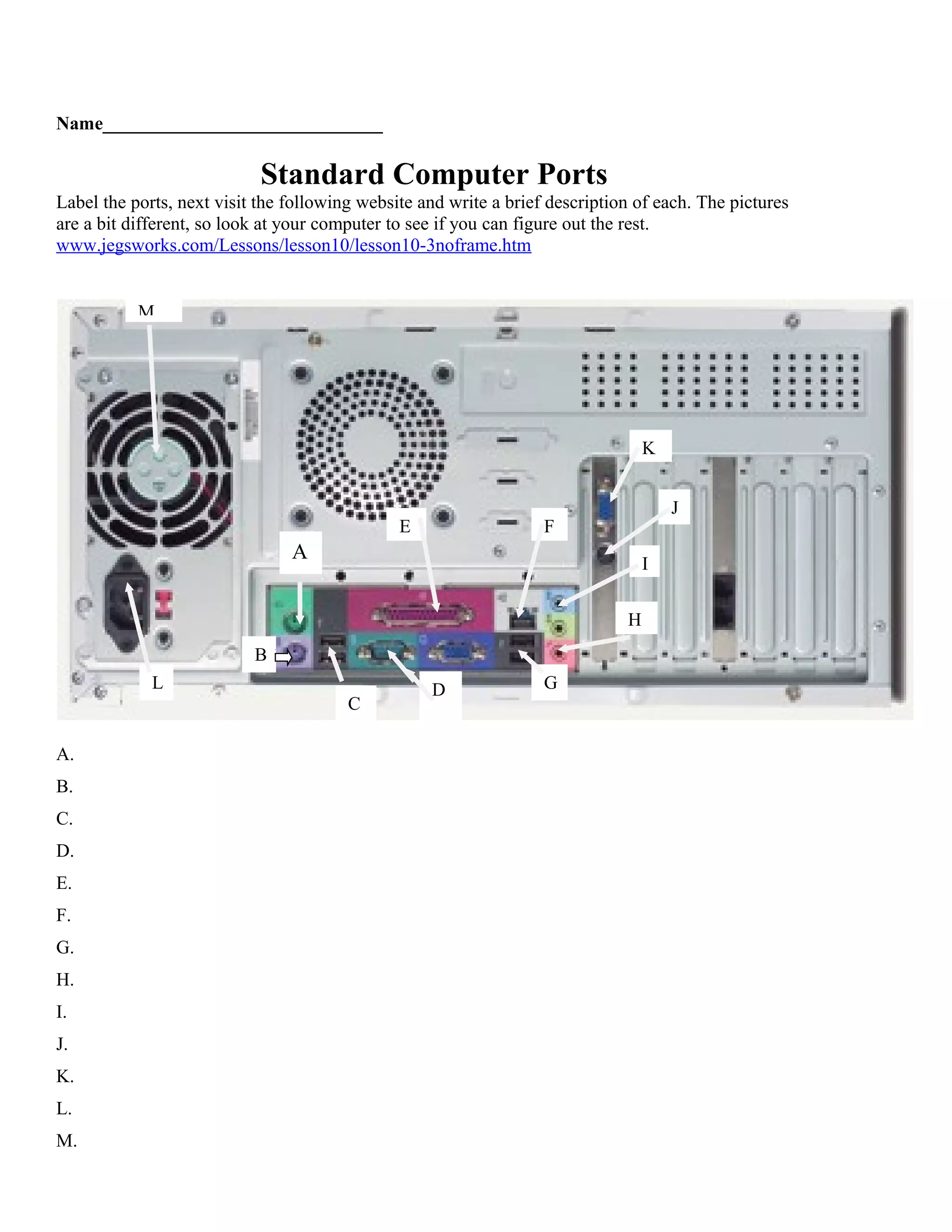 Diagram of cpu ports | DOC