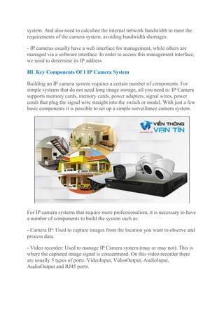 Diagram of ip camera system most used today | PDF