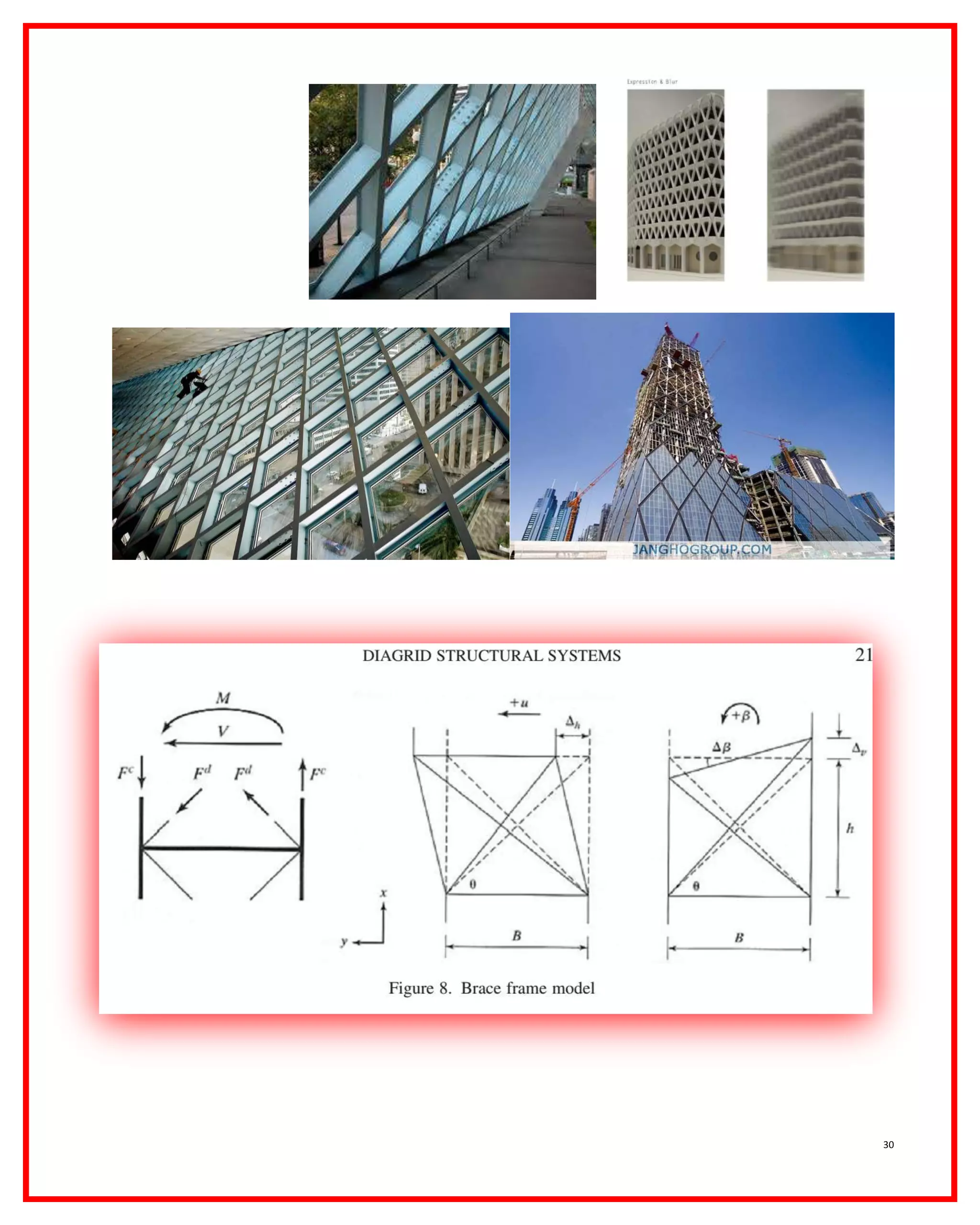 Diagrid structure system - شبكات العقد الاطارية | PDF