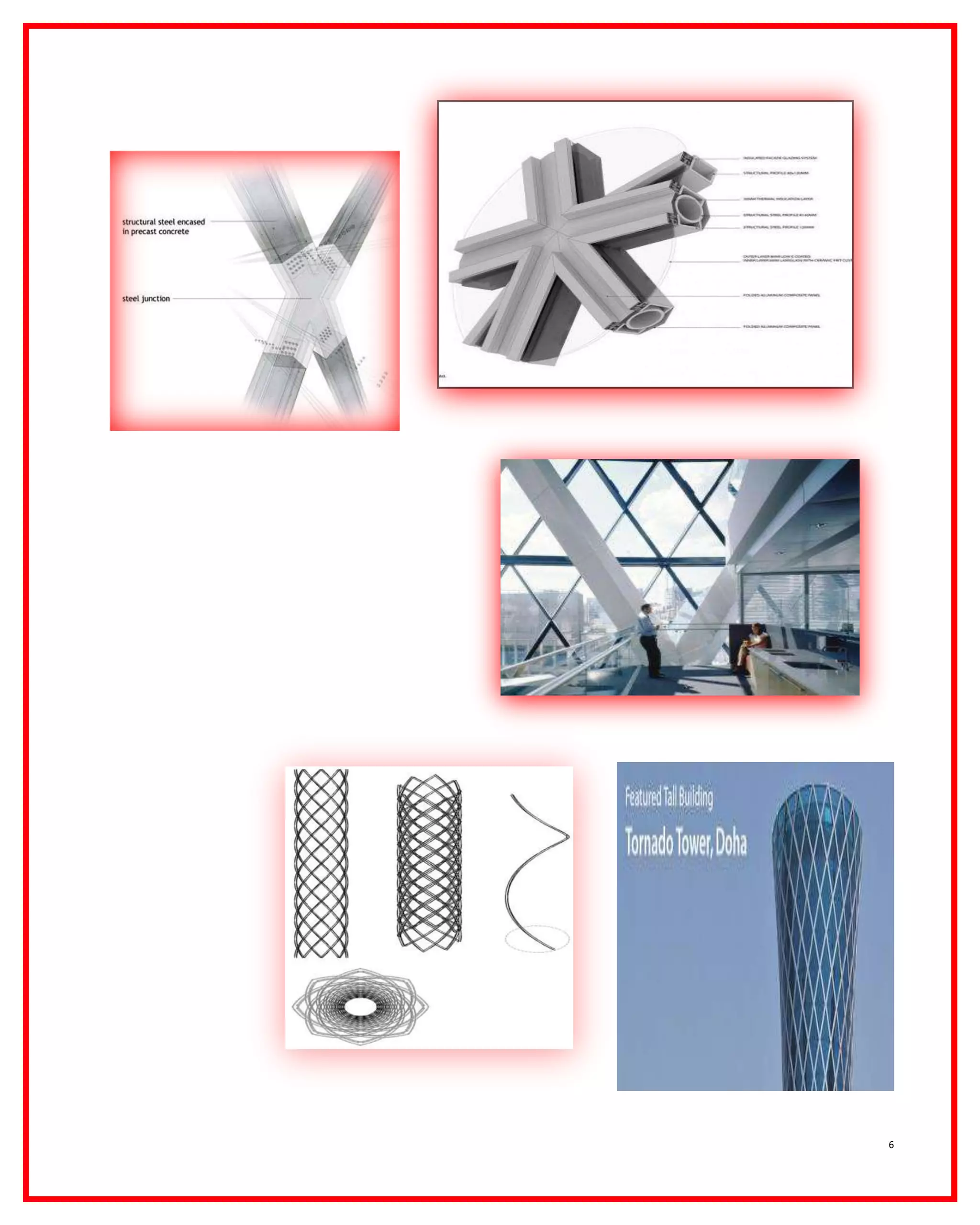 Diagrid structure system - شبكات العقد الاطارية | PDF