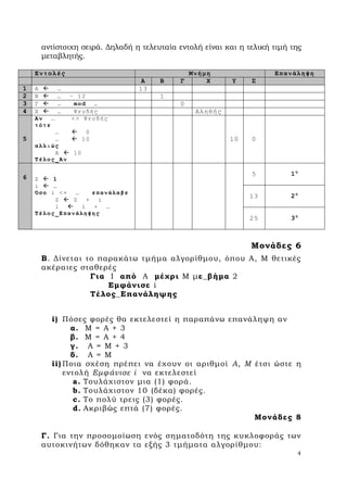 Διαγώνισμα 1ο και 2ο κεφ ΑΕΠΠ | PDF