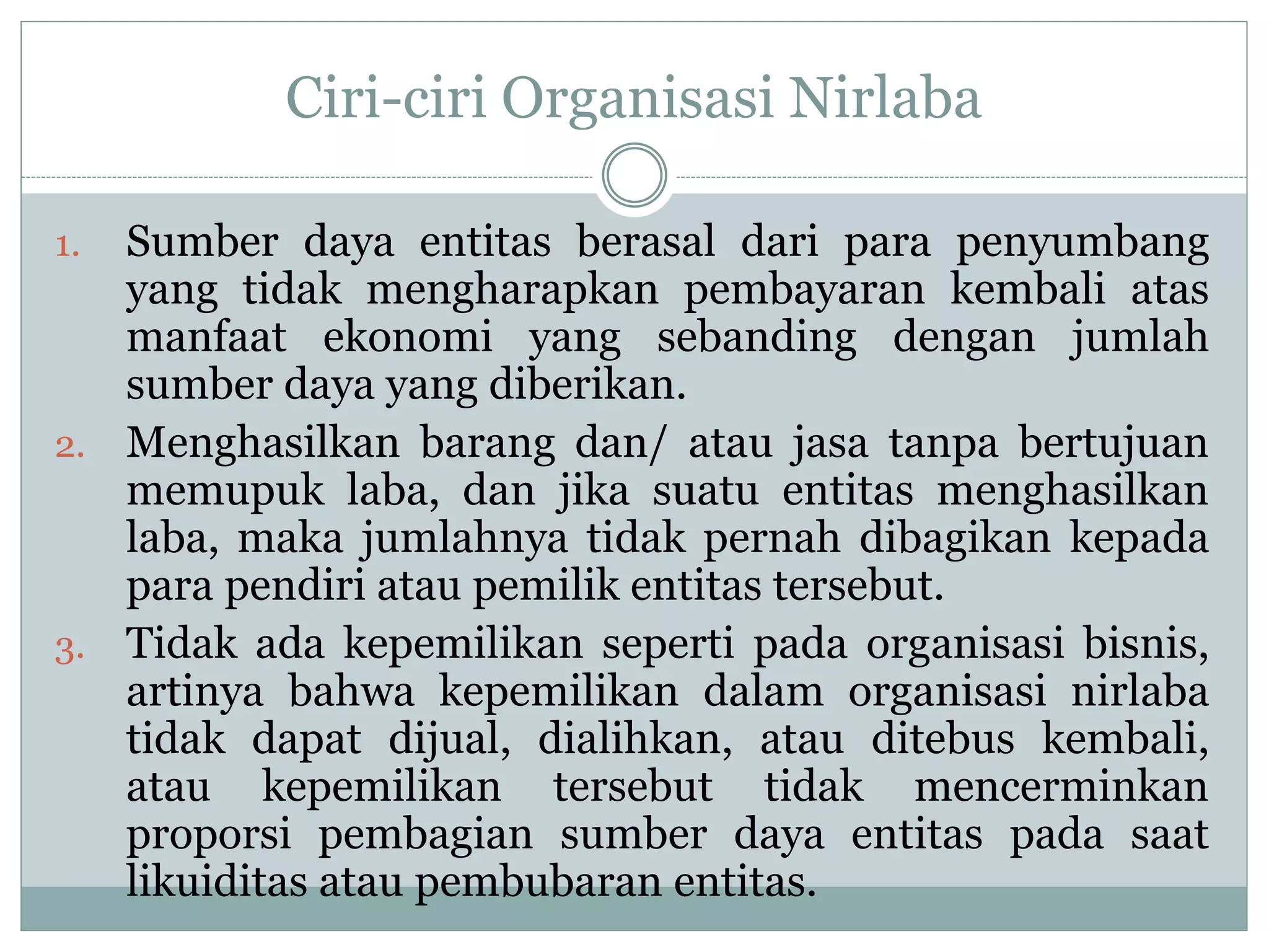 Diaharini12.03.4074 organisasi nirlaba | PPT