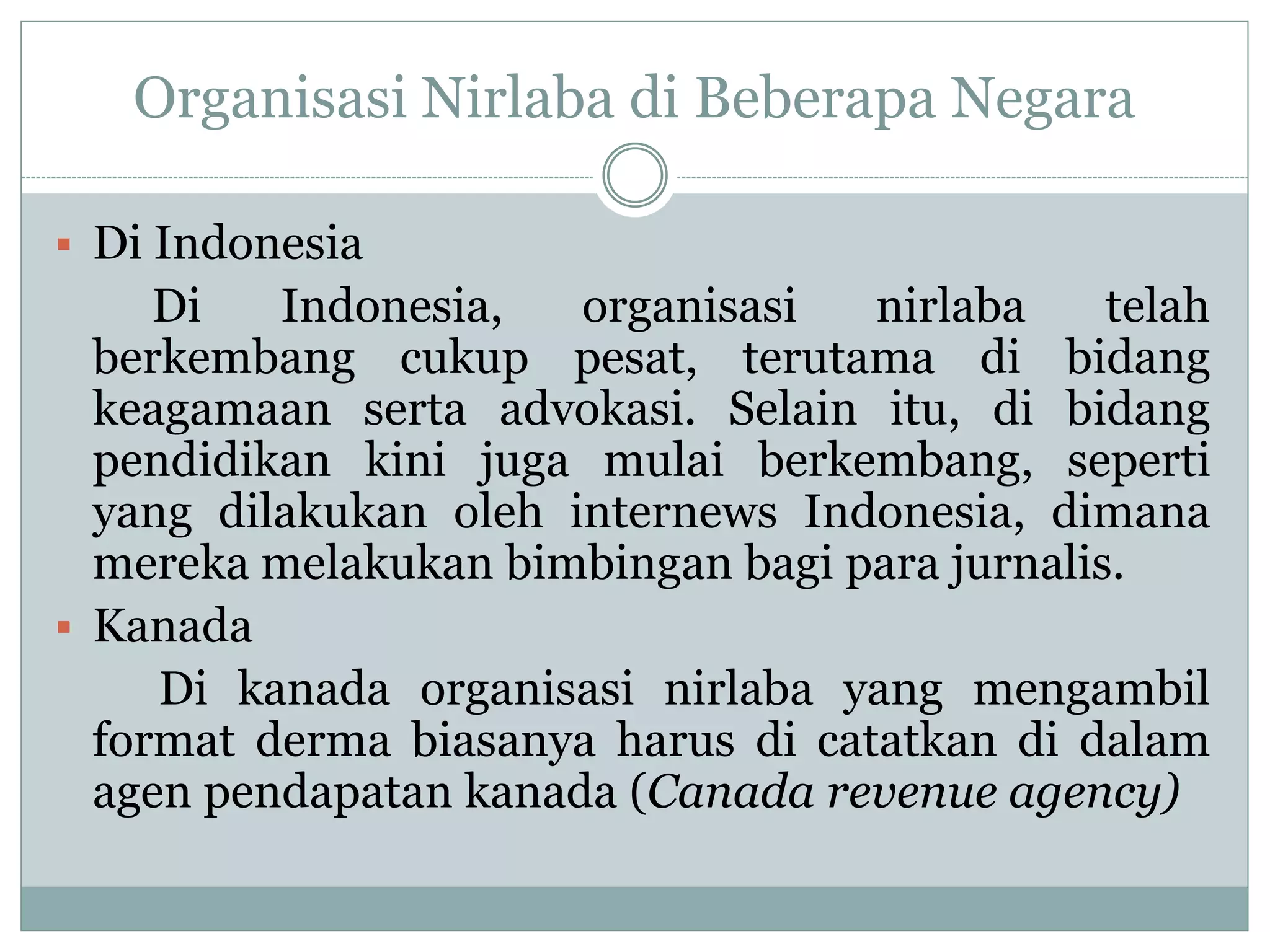 Diaharini12.03.4074 organisasi nirlaba | PPT