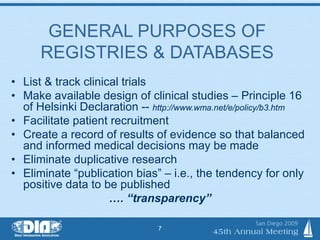 Clinical Trial Registries. | PDF