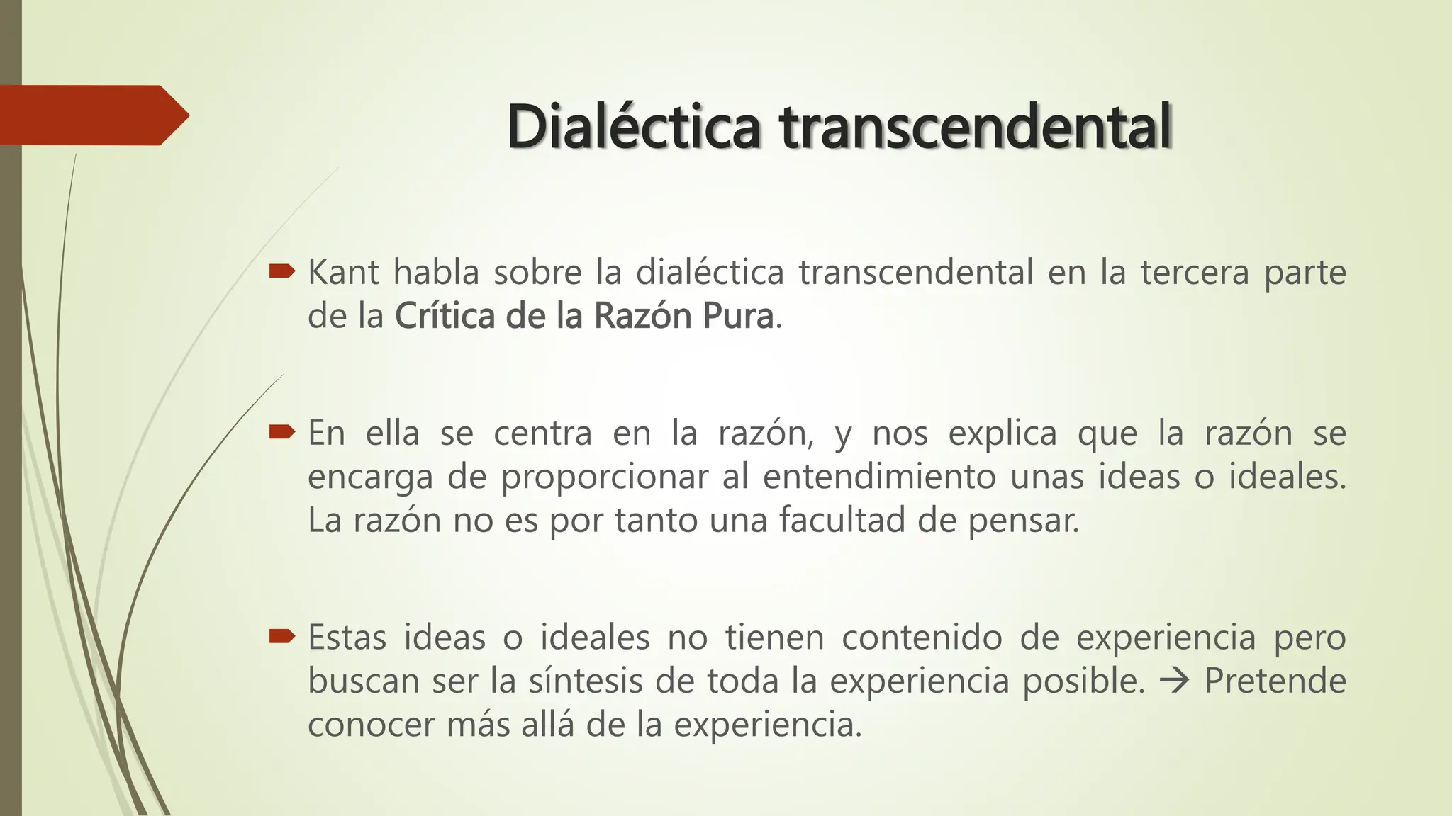 Dialéctica trascendental de Enmanuel Kant | PPT