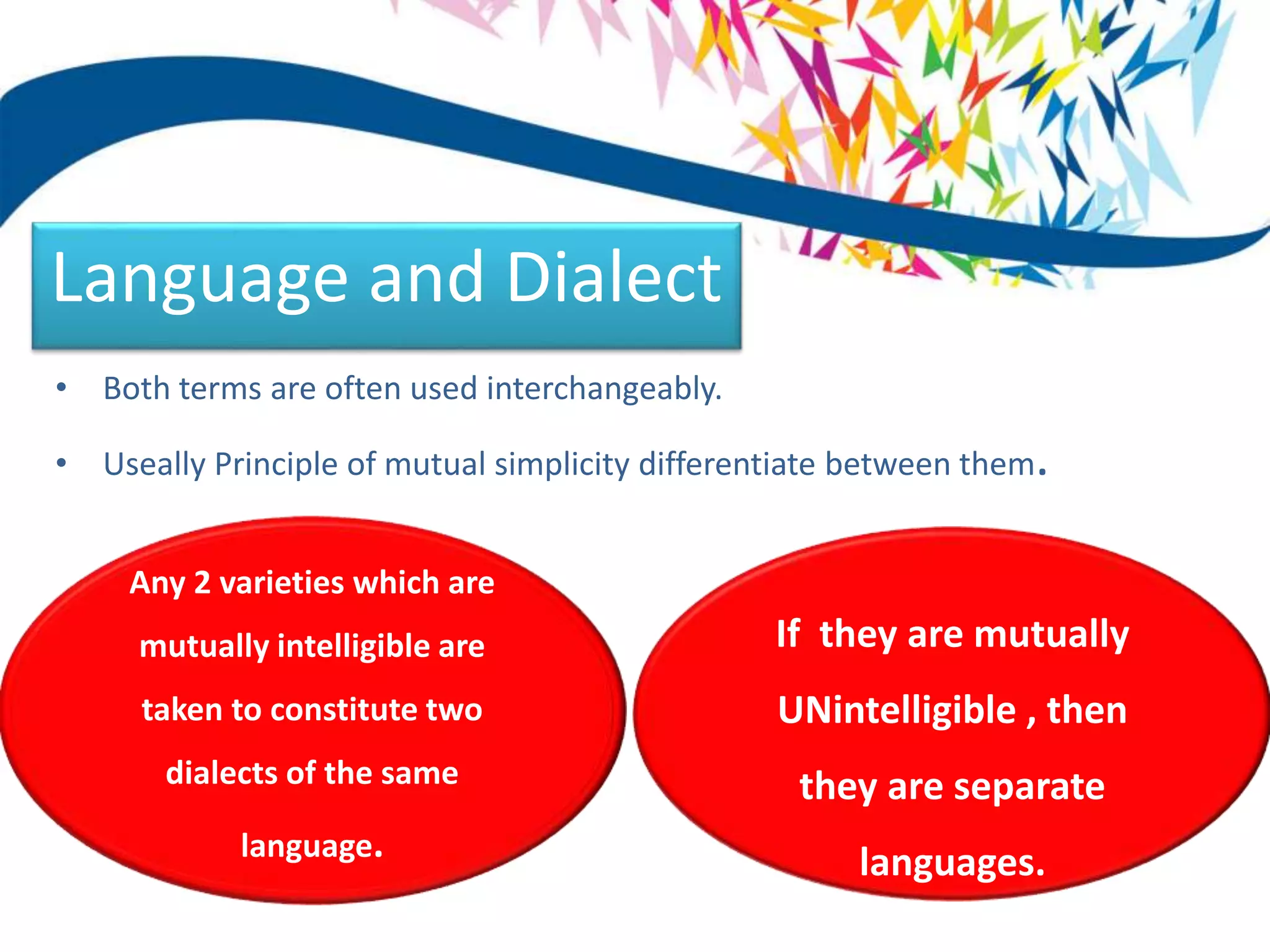 Dialect (Regiolect, Socilect, Language vs Dialect) | PPTX