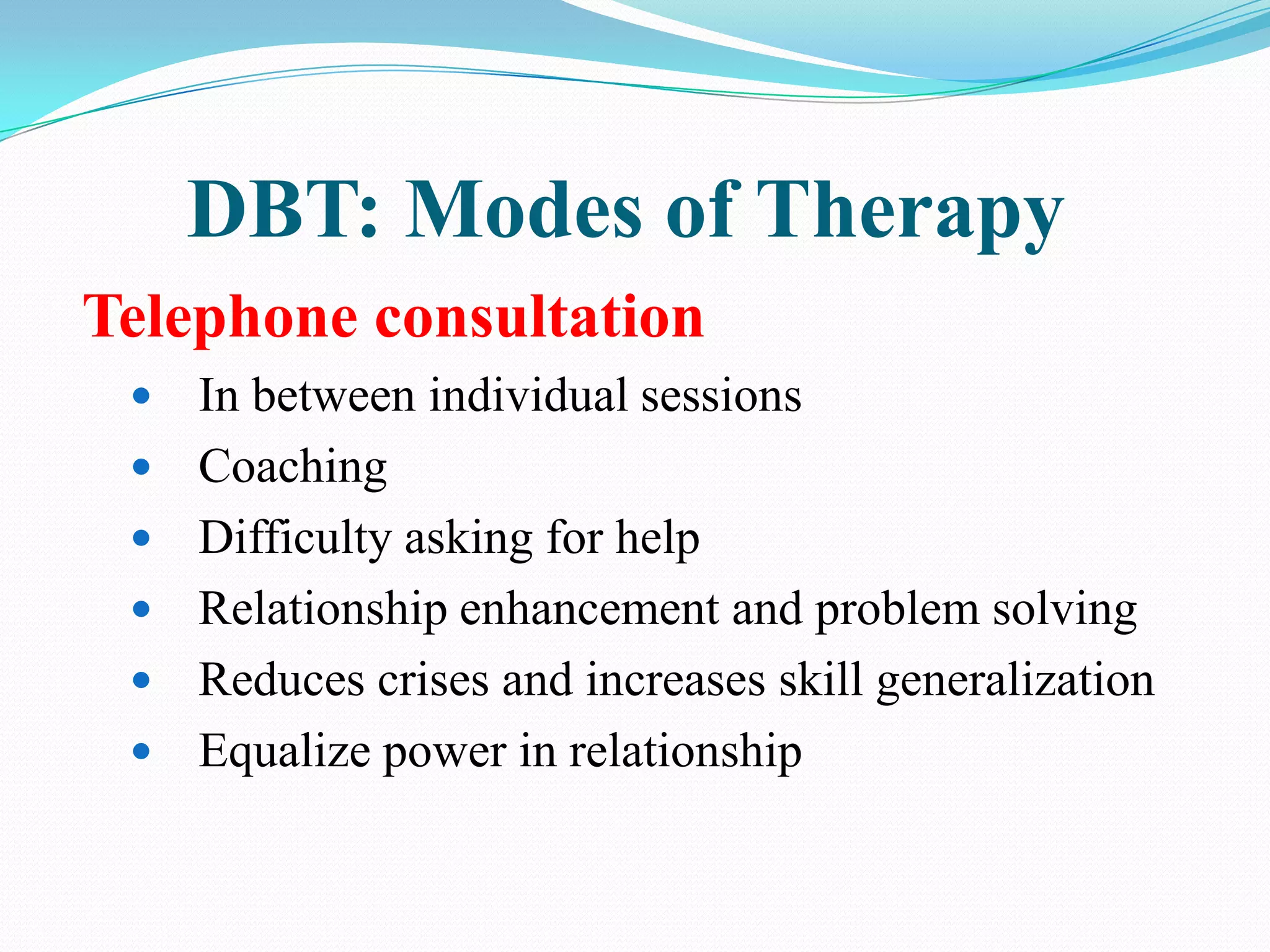 Dialectical behavior therapy (2) | PPTX