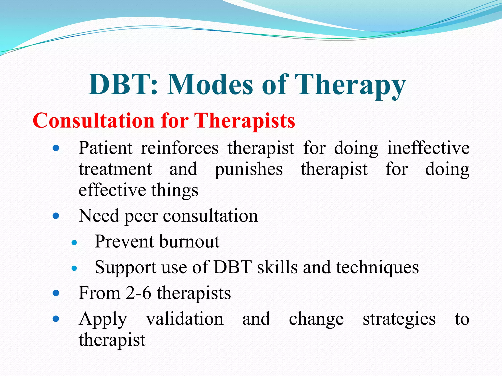 Dialectical behavior therapy (2) | PPTX