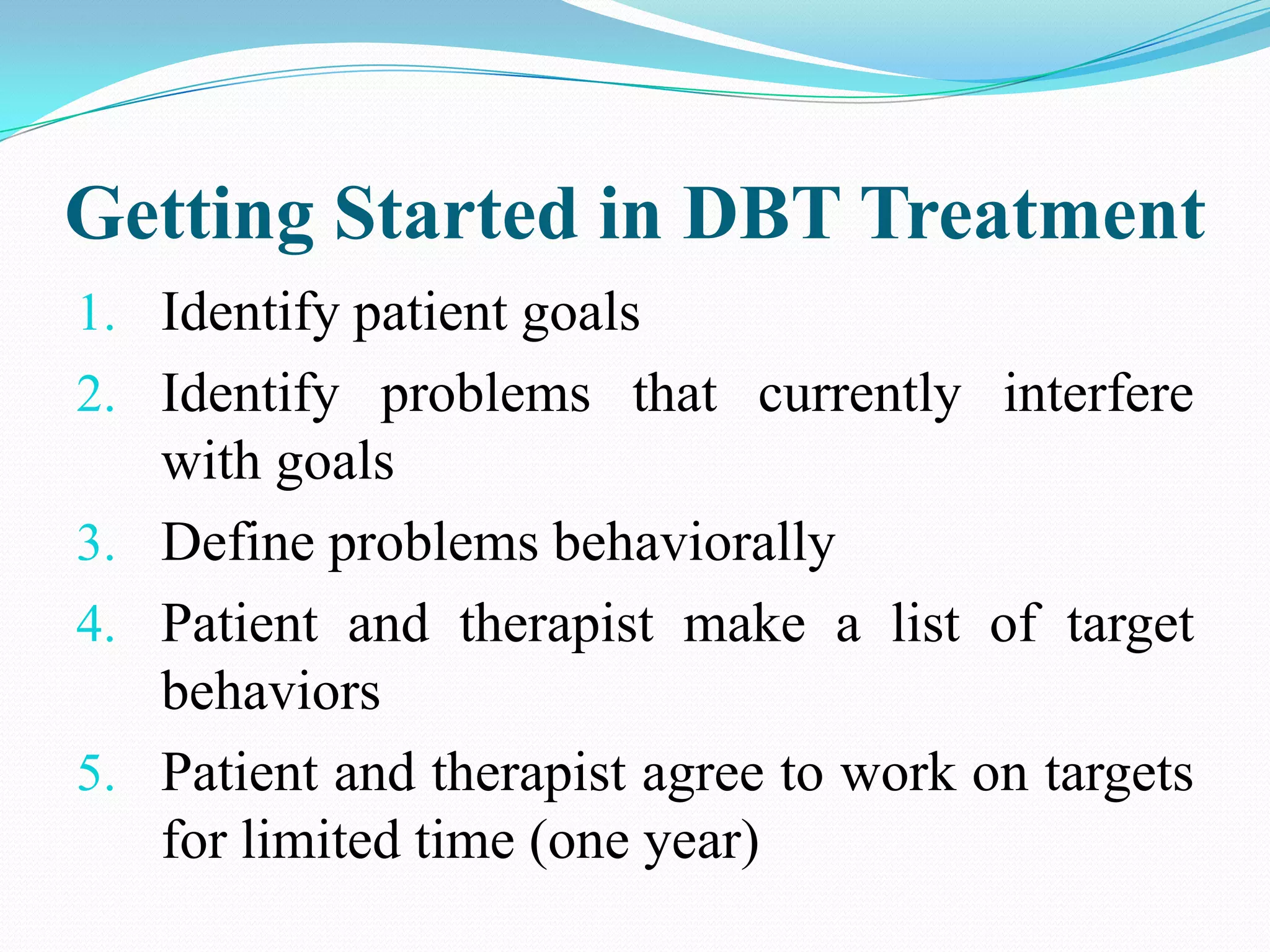 Dialectical behavior therapy (2) | PPTX