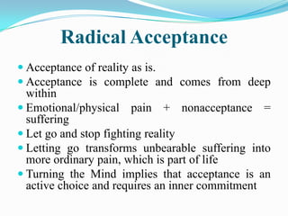 Dialectical behavior therapy (2) | PPTX
