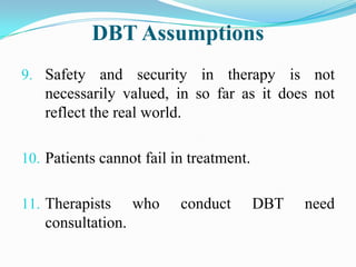 Dialectical behavior therapy (2) | PPTX