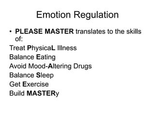 Dialectical skills therapy pwr pnt | PPT