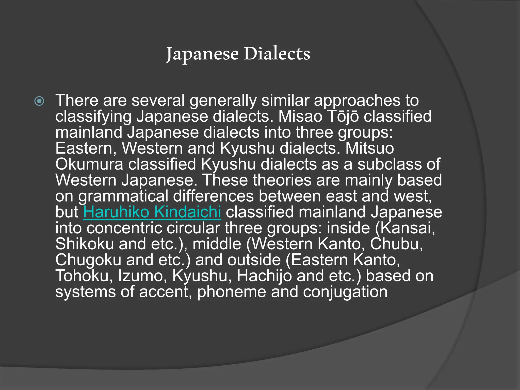 Japanese Dialects | PPTX | Geography | Science