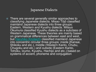 Japanese Dialects | PPTX | Geography | Science